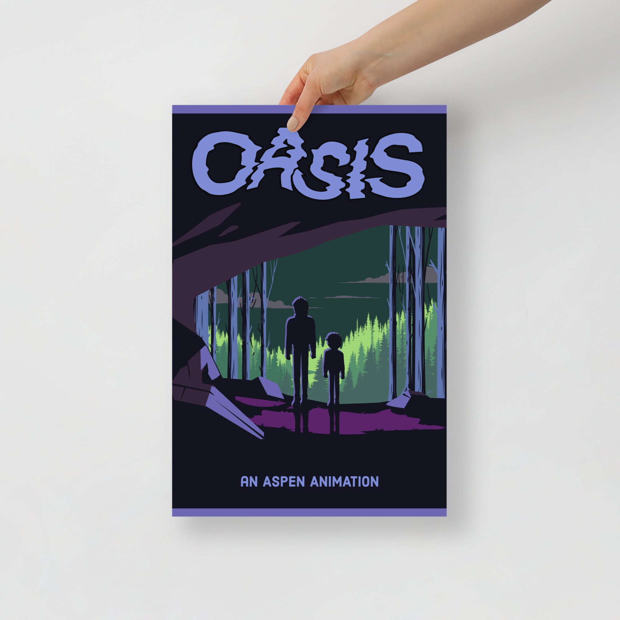 Oasis Movie Poster - Abstract Version – Aspen Animation - Official Merch